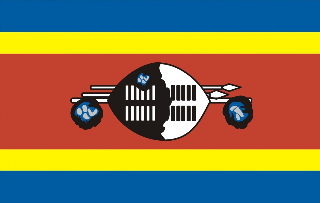 Swaziland flag 90 x 150 cm